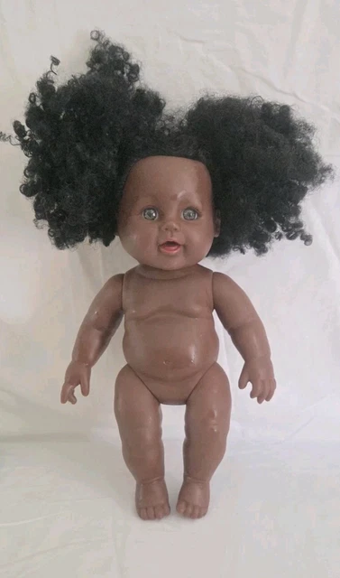 VINTAGE AFRICAN AMERICAN Girl Nathaniel Dolls Marking On Back Of Neck ...