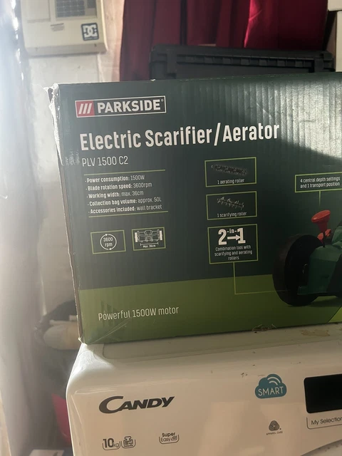PARKSIDE ELECTRIC SCARIFIER/AERATOR (PLV 1500 C2) Never Been Opened ...