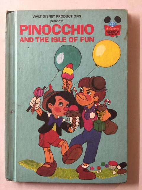 PINOCCHIO ET THE Isle Of Fun Walt Disney Random House Book Club Édition ...