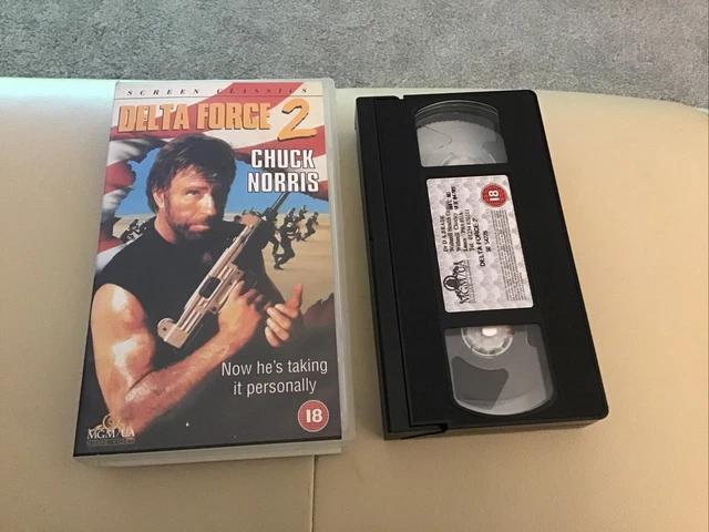 DELTA FORCE 2 Starring Chuck Norris - VHS Video Movie Cassette Tape VGC ...