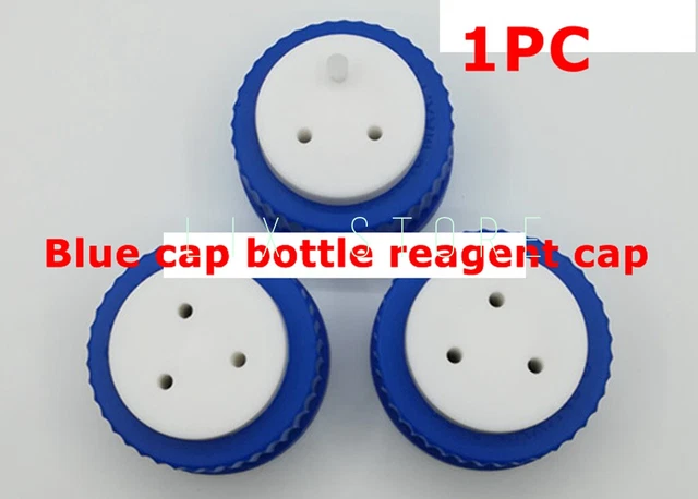 PHASE SOLVENT BOTTLE Liquid chromatography HPLC Blue cap bottle reagent ...