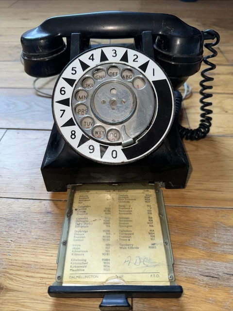 V INTAGE GPO 332F Bakelite Wall Telephone 1940s/50s Original Call ...