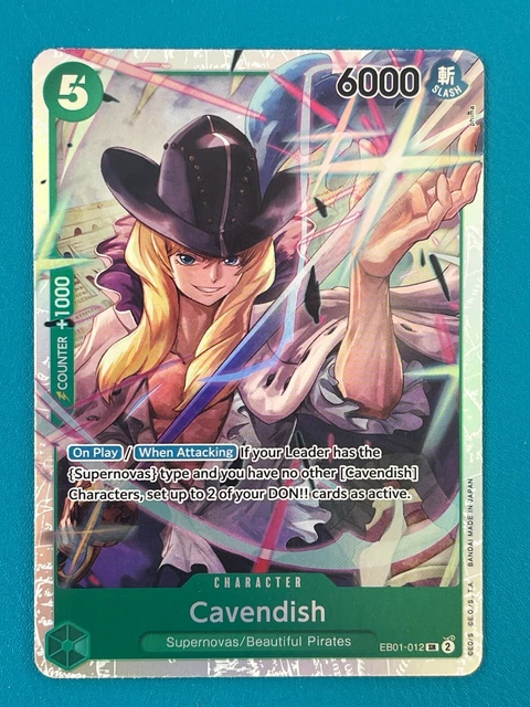 ONE PIECE TCG Memorial Collection EB01-012 Cavendish SR ANGLAIS EUR 6,56 - PicClick FR