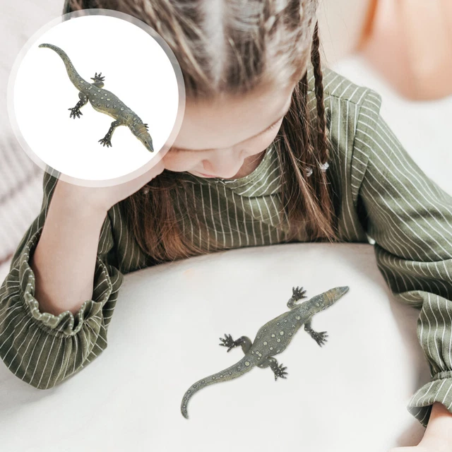 EYE-SPOTTED MONITOR LIZARD Model Lizards Realistic Animal Playset ...