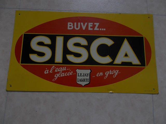 TOLE ANCIENNE BUVEZ Sisca A L'eau Glacee Le Jay Lagoute En Grog EUR 25 ...