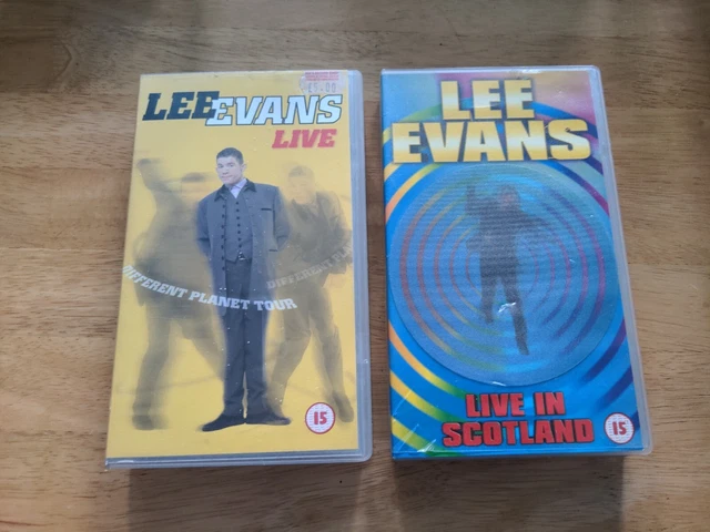 LEE EVANS LIVE VHS Comedy Bundle Different Planet Tour & Live In ...