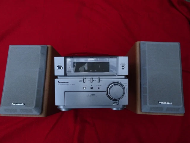 PANASONIC MINI STEREOANLAGE SA-PM 01, Hifi Kompaktanlage, CD, Radio,50 Watt RMS EUR 27,00 ...