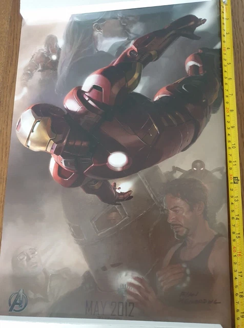 IRON MAN ROBERT Downey Jr Avengers Marvel Comic Con US Promo Poster ...
