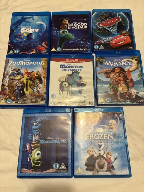 8 X DISNEY Blu Ray Animation Frozen Cars Monsters Inc bundle job lot Good Dino £22.99 - PicClick UK