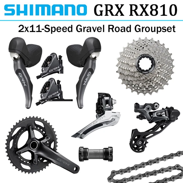 SHIMANO GRX RX810 2x11-Speed Gravel Road Groupset RX600 Crankset 165 ...