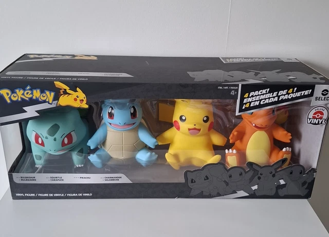 POKÉMON VINYL FIGURES 4 Pack 8 Inch High-Quality Original Starter ...