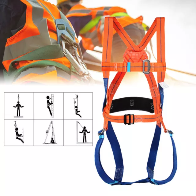 5 POINT FALL Arrest Safety Harness Scaffold Construction Work ...
