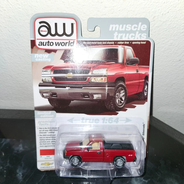 2024 AUTO WORLD - Muscle Trucks - Red, 2003 Chevy Silverado Pickup ...