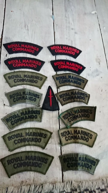 ROYAL MARINES COMMANDO Insignia Dagger Patch / Badges Job Lot £25.00 ...