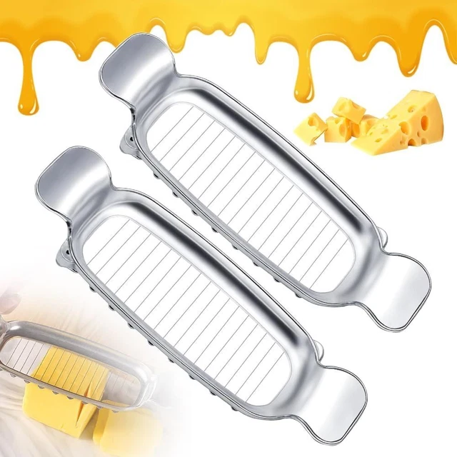 HANDHELD CHEESE SLICER Stainless Steel Cheese Divider Durable Cheese ...