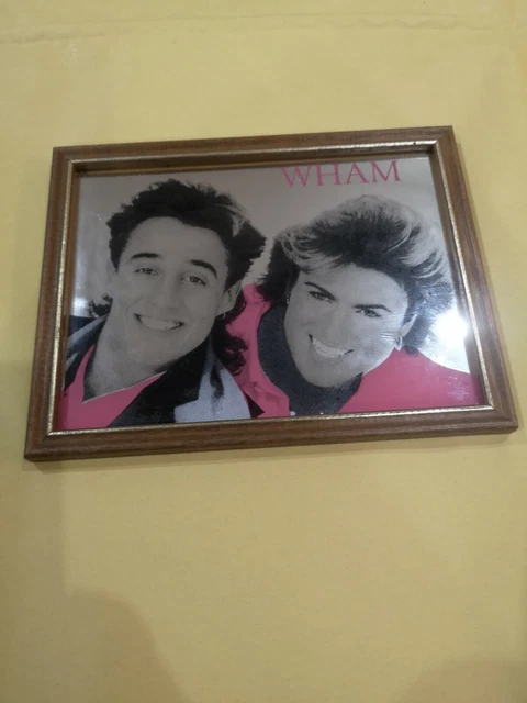 ORIGINAL 1980S WHAM George Michael Andrew Ridgeley Pop Mirror~ Super ...