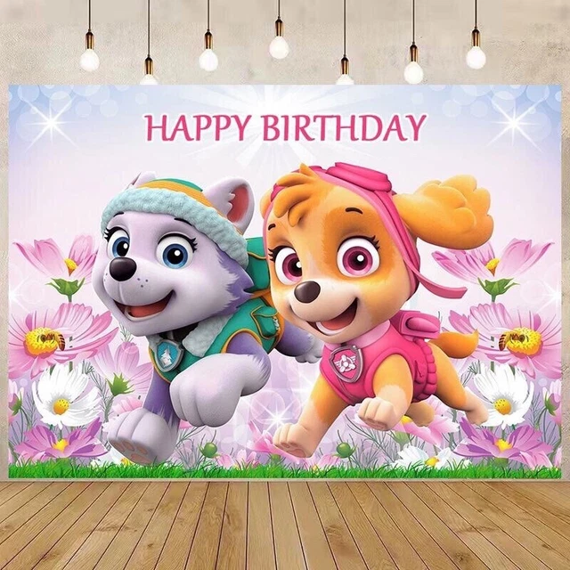 PAW PATROL BACKDROP Banner Paw Patrol Photo Background Props Birthday ...