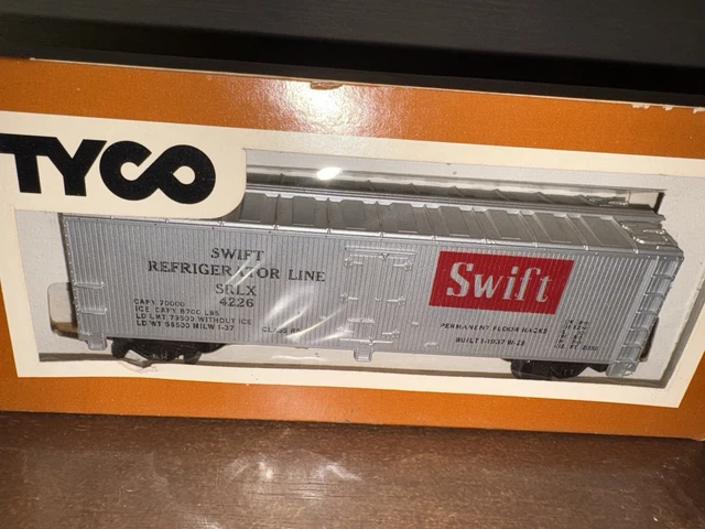TYCO HO SCALE Model Train Swift 40' Reefer Car Srlx 4226 329A:250 W/Box ...