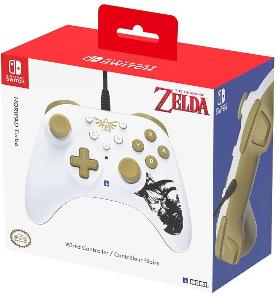 MANDO HORIPAD TURBO Wired Controller The Legend Of Zelda White/gold ...