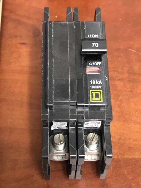 SQUARE D 70A Disjoncteur DP-4075 10kA 120/240V 70 Amp EUR 33,49 ...