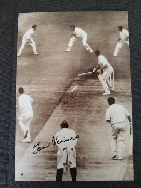 AUSTRALIA CRICKET LEGEND Tom Veivers Signed Photo EUR 3,04 - PicClick FR