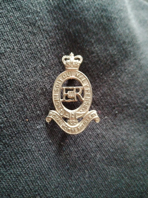 RHA ROYAL HORSE Artillery Regiment METAL Cap Badge Queens Crown £8.00 ...