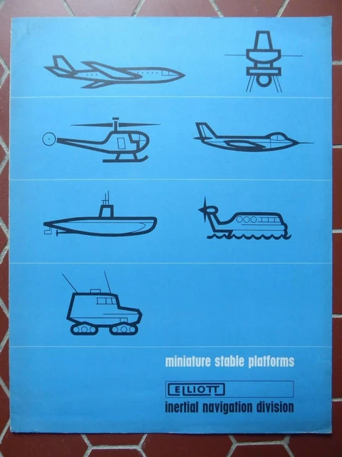 1970'S PUB PUB Elliott Inertial Navigation Miniature Stable Platforms ...