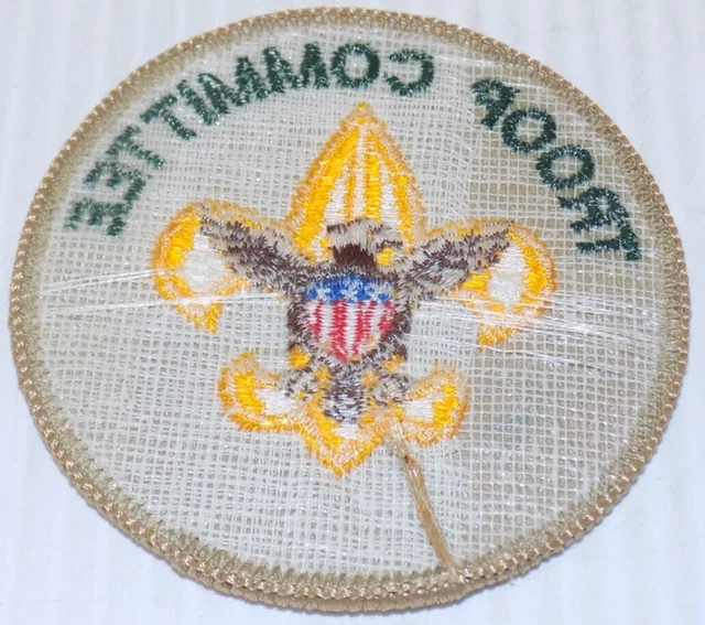 BSA BOY SCOUTS Of America Troop Committee Patch 3" NOS £4.69 - PicClick UK