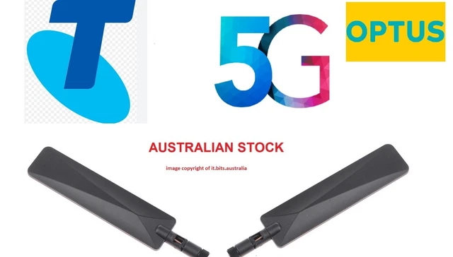 5G 4G LTE 22dBi DUAL ANTENNAS for OPTUS ZTE MU5001 MOBILE BROADBAND ...