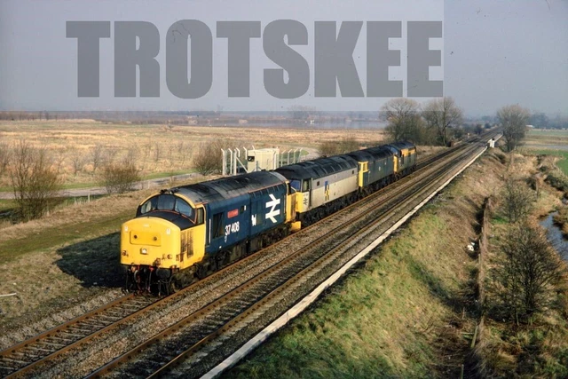 35MM SLIDE BR British Railways Diesel Loco Class 37 37408 Lea Marston ...