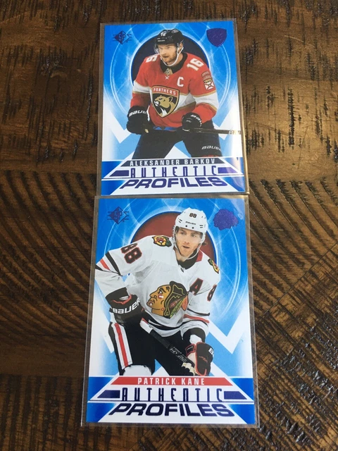 2021-22 SP HOCKEY Cards Blue Authentic Profiles AP-18 AP-16 Kane Barkov ...