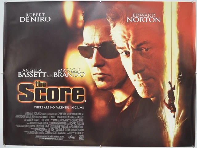 THE SCORE (2001) Original Quad Movie Poster - Robert De Niro, Marlon ...