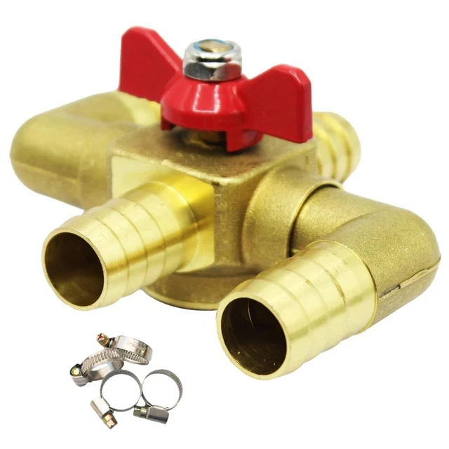 SOLID BRASS BYPASS Heater Valve 4-Way Auto Valve -20℉ Min Temp 3/4 ...