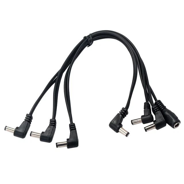 6 WAYS DAISY Chain Cable Cord Guitar Effect Supply Adapter £10.99 ...