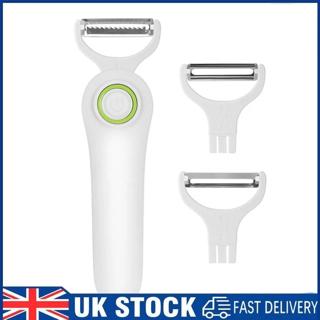 SKIN SCRAPER WITH 3 Cutter Heads Potato Peeler Stainless Steel Home ...