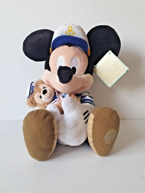 DISNEY STORE SAILOR Mickey Mouse With Plush Duffy Disney Bear 18" high ...