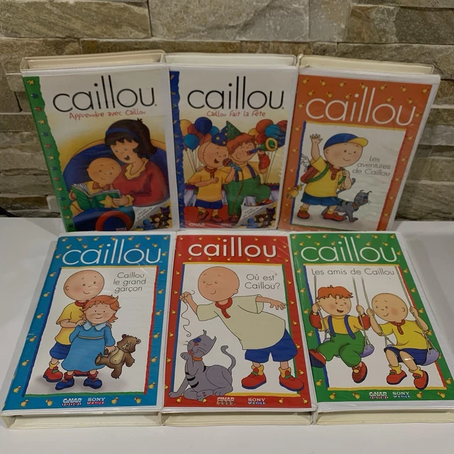 CAILLOU VHS 6-SET French CINAR Sony Wonder Kids Cartoons $22.49 ...