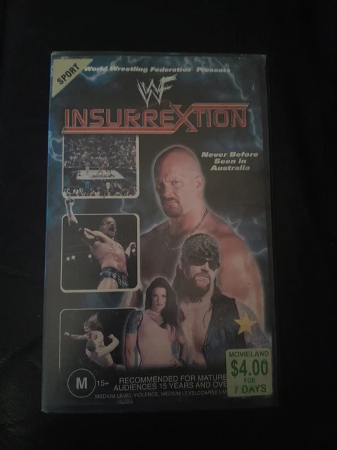 WWE WWF INSURREXTION 2001 Wrestling Vhs Video $20.00 - PicClick AU