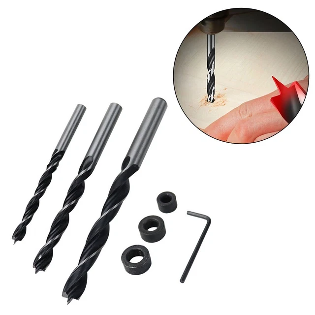 EFFICIENT WOOD DRILL Bit Set 12PCS 3in1 Screw Tapping Bit with Hole ...
