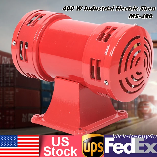 AIR SIREN MOTOR Driven Tornado Siren 140db Industrial Siren MS-490 Air ...