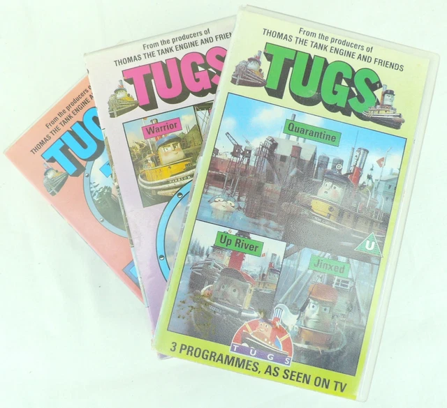 TUGS - 3X VHS Tapes, 9 Classic Kids TV Episodes Total (Sold As Seen Job ...