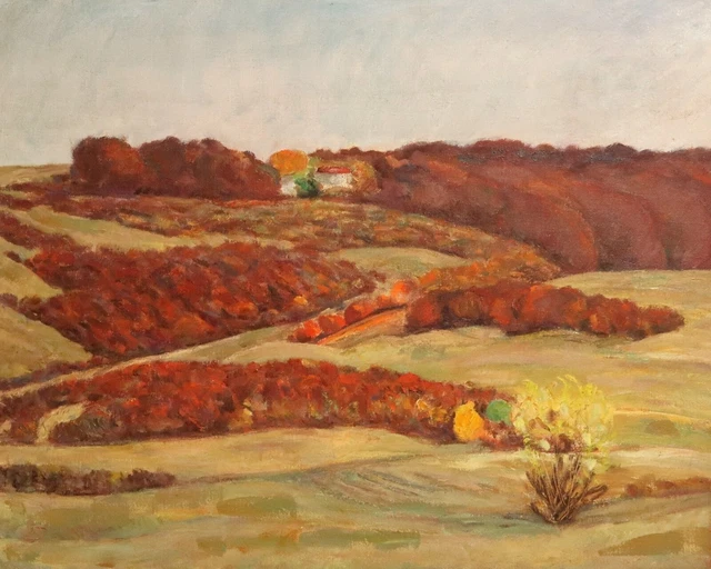 TABLEAU ANCIEN HUILE impressionniste paysage EUR 322,32 - PicClick FR