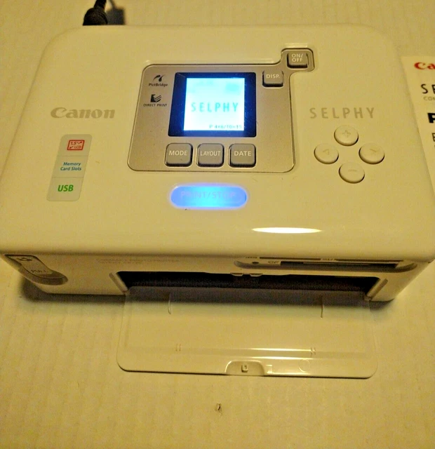 CANON SELPHY CP730 CP720 White Compact Digital Thermal Photo Printer ...