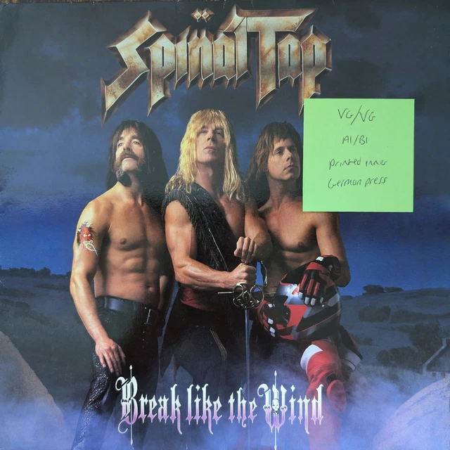 SPINAL TAP BREAK Like The Wind Vinyl Record VG/VG MCA10514 1992 1st ...
