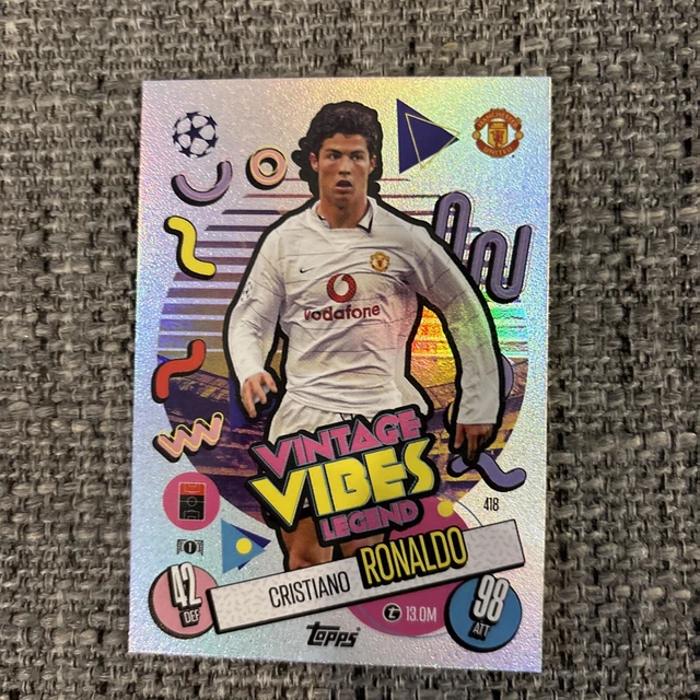 CRISTIANO RONALDO VINTAGE Vibes Legend Match Attax 2024/2025 24/25 # 418 £0.01 - PicClick UK