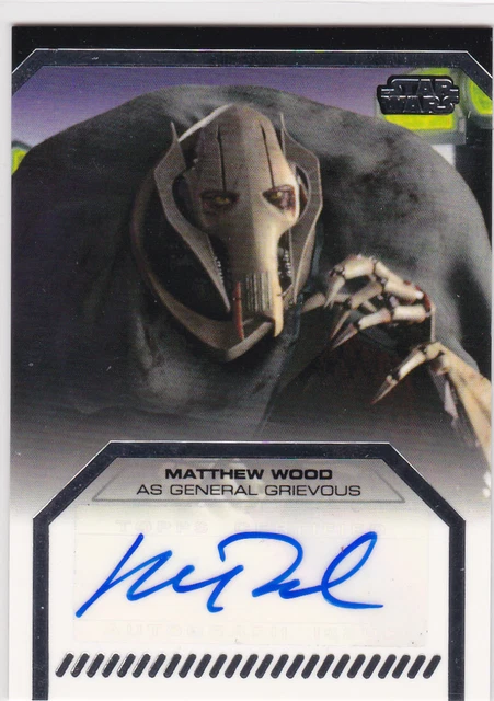 MATTHEW WOOD AUTOGRAPH Star Wars Autograph The Clone Warsthe Rock £4.63 ...