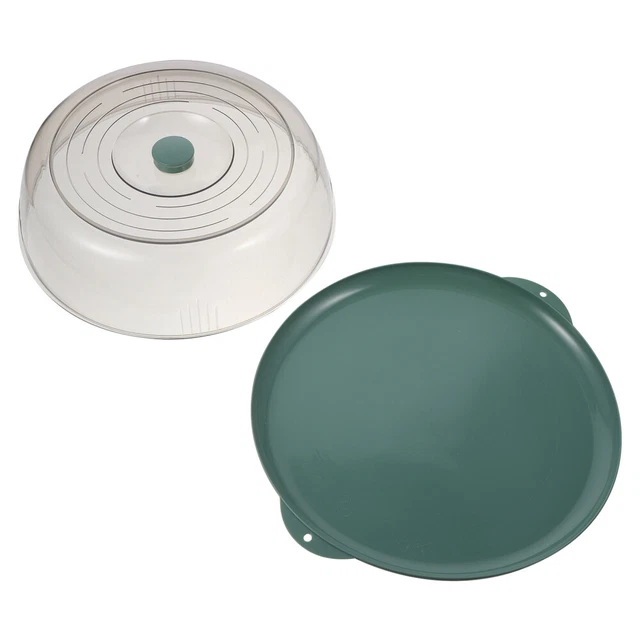 VEGETABLE COVER 27X27X8CM Plastic Food Plate Dome Lid Dining Protector ...