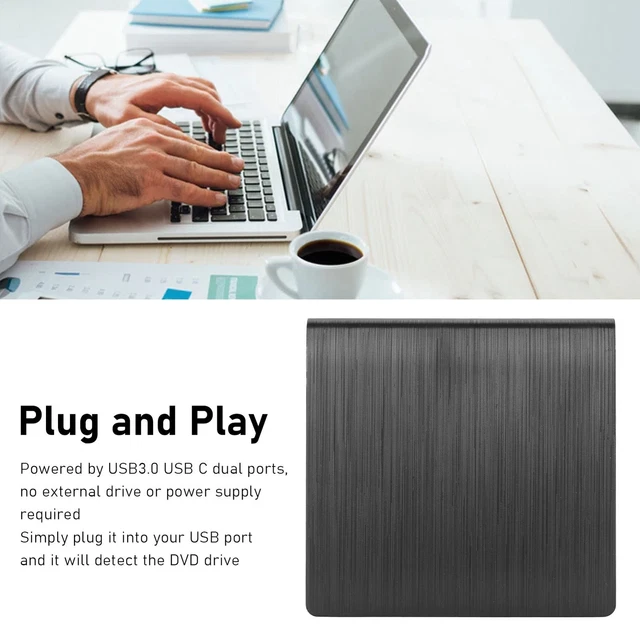 EXTERNAL CD DVD Drive Plug And Play USB3.0 External CD DVD Burner ...