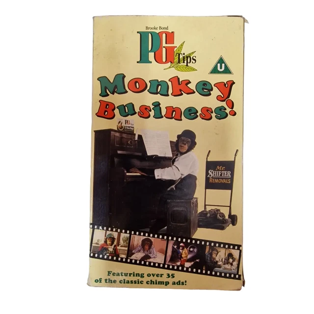 VINTAGE PG TIPS Monkey Business Vhs Cassette Movie £11.20 - PicClick UK