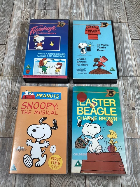 4 X VINTAGE Charlie Brown & Snoopy VHS Cassette Tapes Collection £13.99 ...